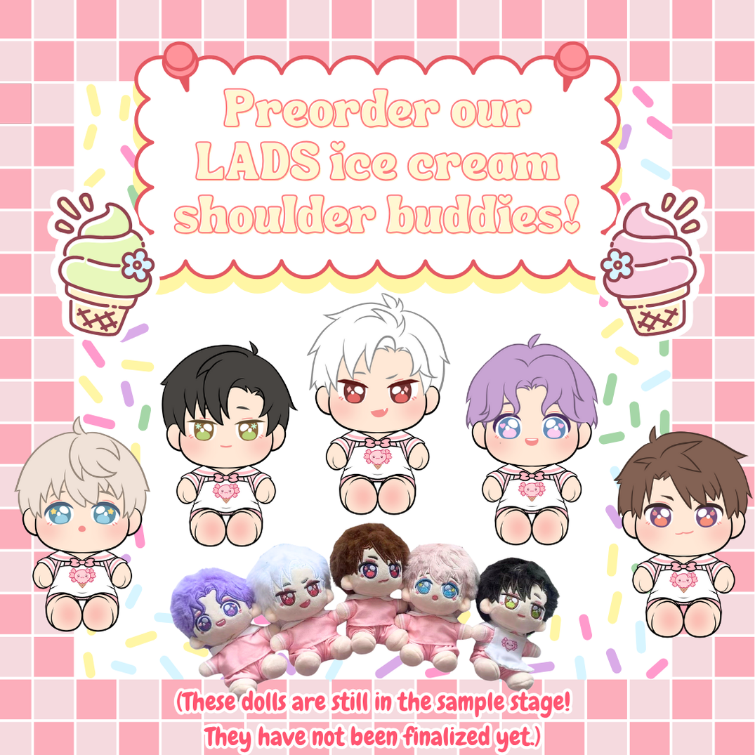 PREORDER: LADS Ice Cream Shoulder Buddies – Agi Jagi Shop