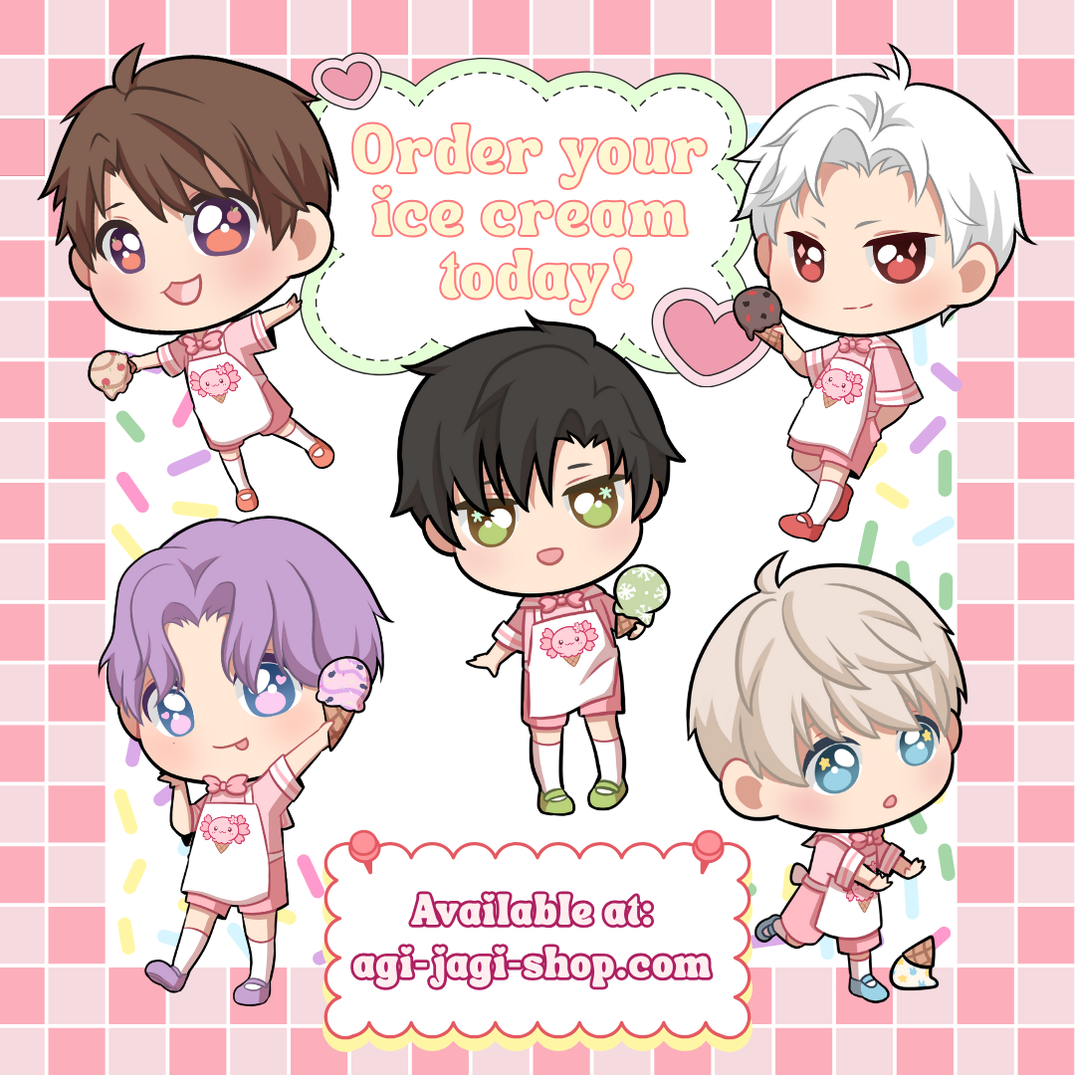 PREORDER: LADS Ice Cream Shoulder Buddies – Agi Jagi Shop