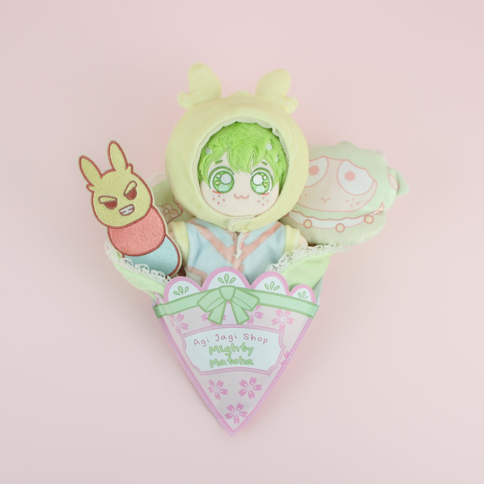 Mighty Matcha Crepe Plush Doll – Agi Jagi Shop
