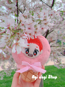 Red Raspberry Ice Cream Plushie Keychain – Agi Jagi Shop