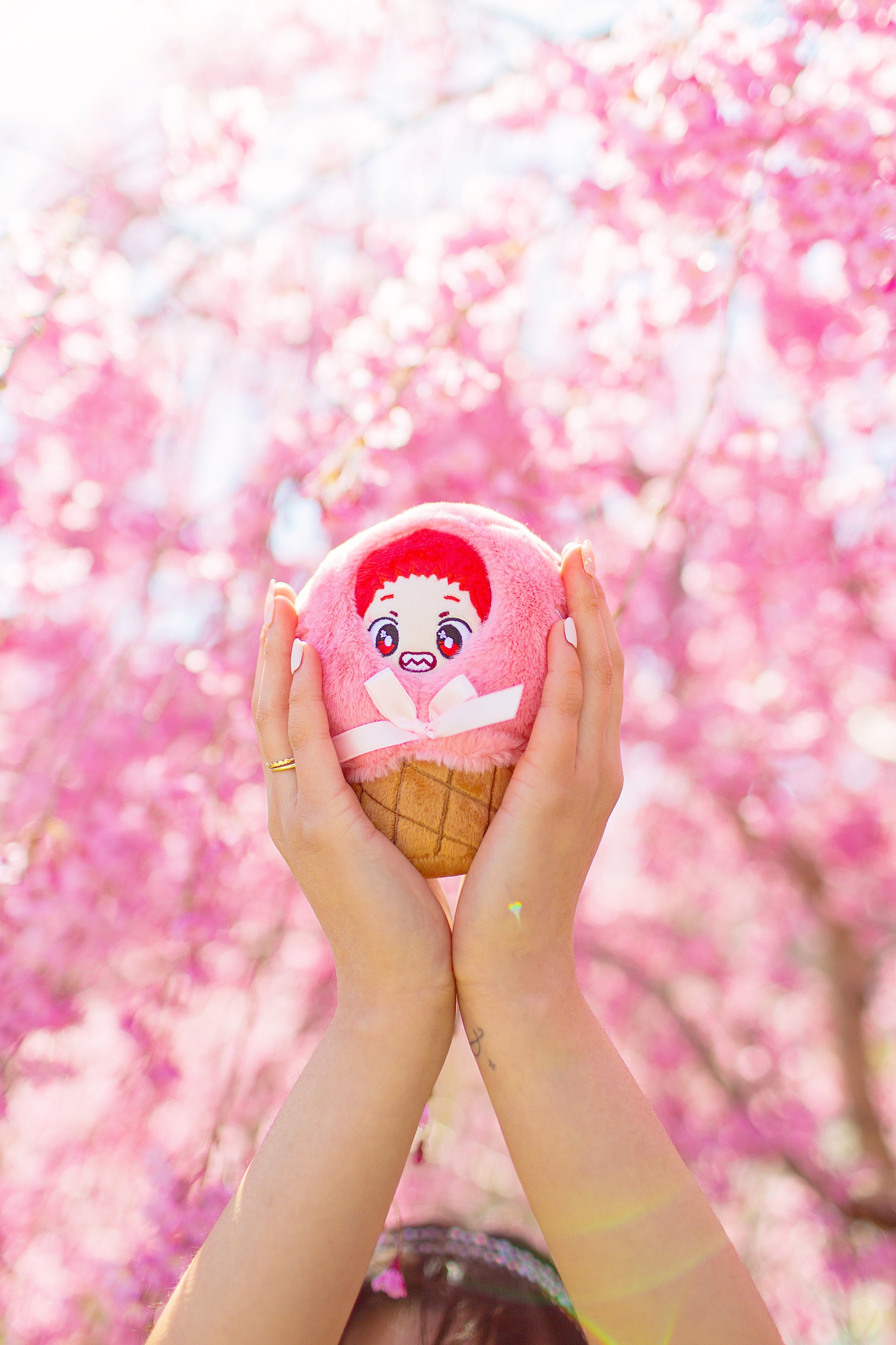 Red Raspberry Ice Cream Plushie Keychain – Agi Jagi Shop