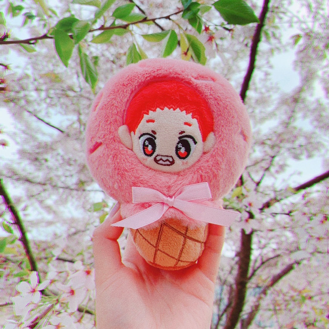 Red Raspberry Ice Cream Plushie Keychain – Agi Jagi Shop